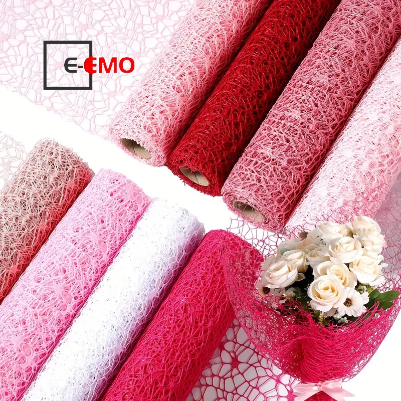 Floral Packaging Gauze Wrapping Paper Fabric Mesh Masterbone Bouquet ...