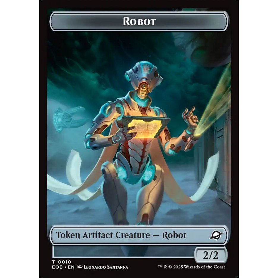 MTG Singles: Robot // Lander (0004) Doubled-Sided Token - Edge of ...