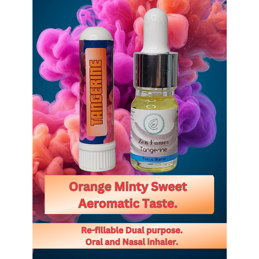 Zen Fumes Tangerine Duo Inhaler with refill for Core Breathers, Quit ...