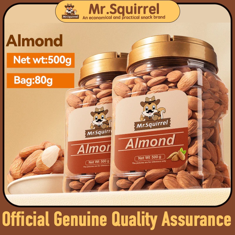 Mr Squirrel Healthy snacks 500g Roasted Almonds Nuts Milk Fragrance ...