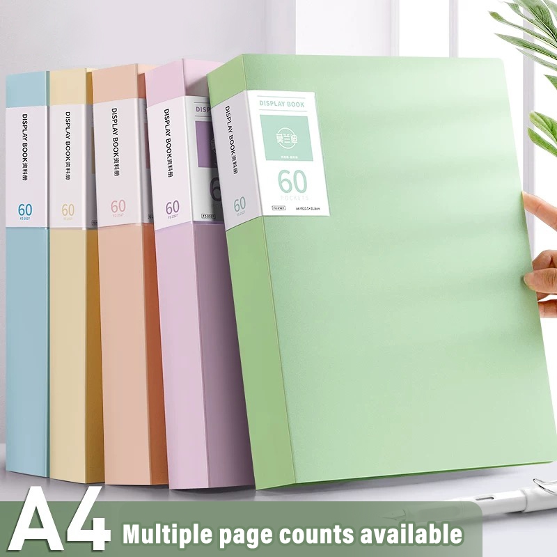 Clear Book Long Clear Folder Document Organizer Students A4 Size School ...