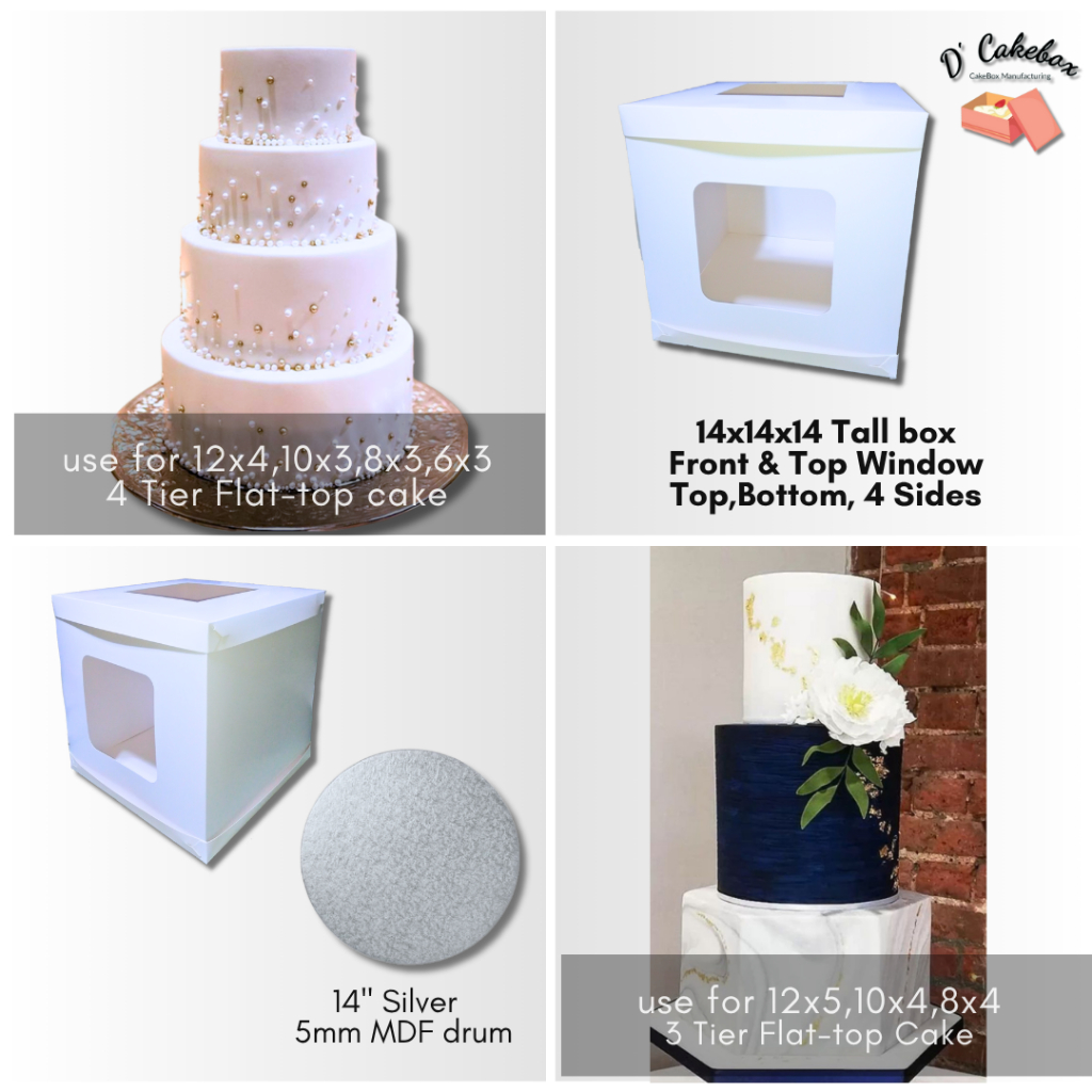 14x14x14 TALL CAKE BOX (5pcs/10pcs) | Shopee Philippines