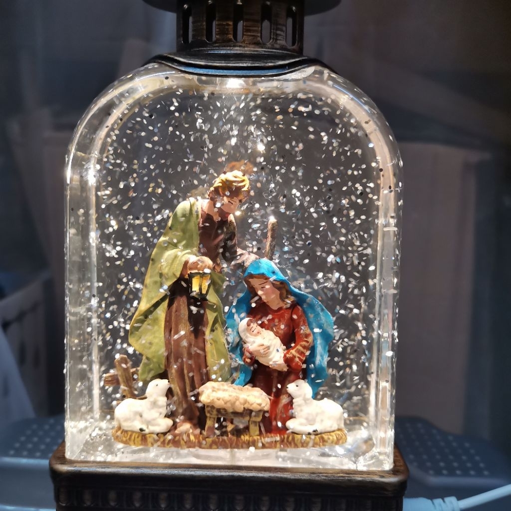 Nativity Belen Snow Lantern Christmas Decor | Shopee Philippines