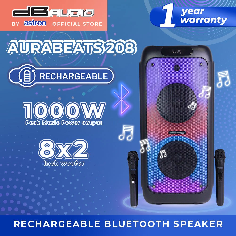 DB Audio by Astron AURABEATS208 Portable Bluetooth Speaker - Outdoor or ...