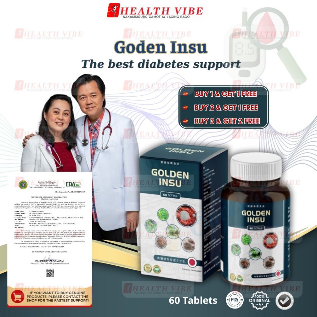 Original Golden Insu Essentials: stabilizes blood sugar insulin type 1 ...