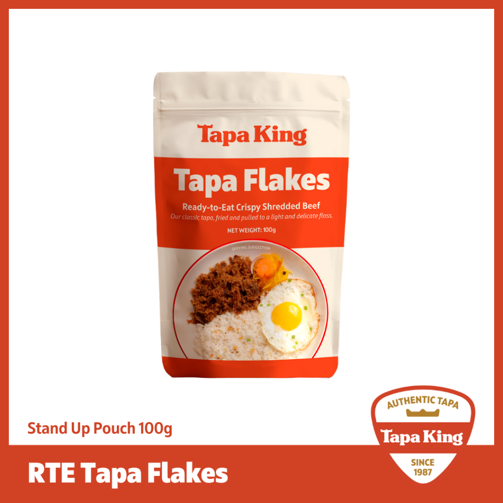 Tapa King Tapa Flakes Ready-To-Eat Crispy Shredded Beef 100g | Shopee ...