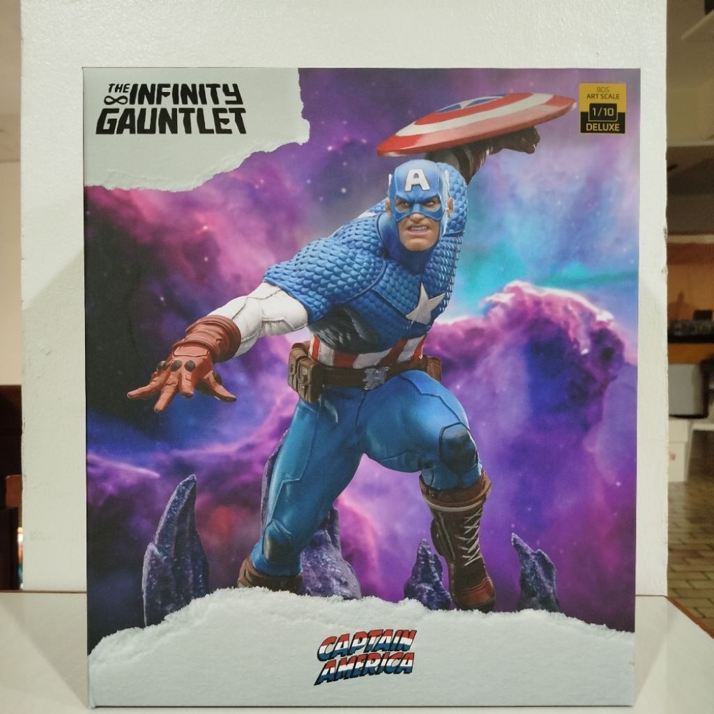 Iron Studios The Infinity Gaunlet Art Scale 1/10 Deluxe Captain America ...