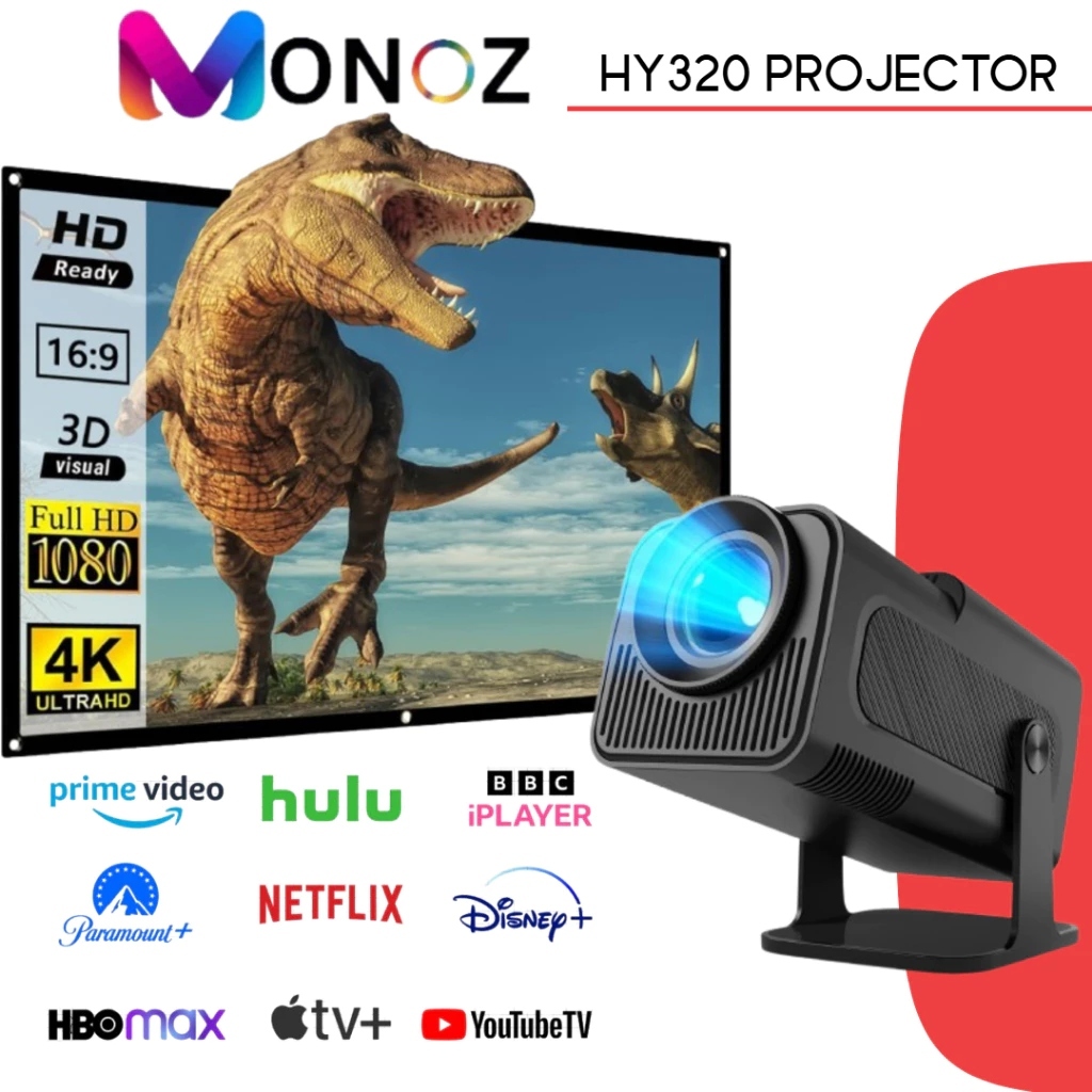 HY320 Projector 4K HD Smart Projector Mini Projector For Phone And ...