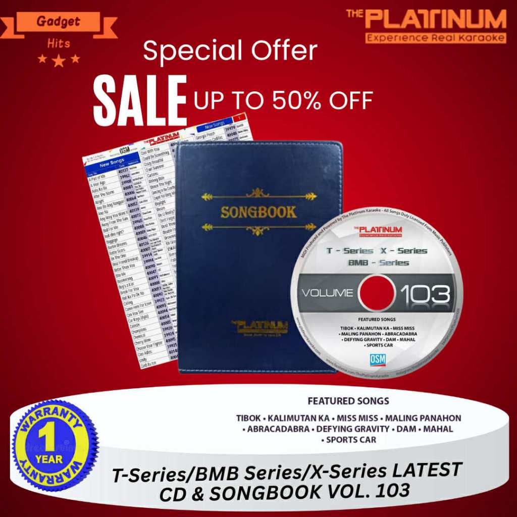 PLATINUM T-Series/BMB Series/X-Series LATEST CD & SONGBOOK VOL. 103 ...