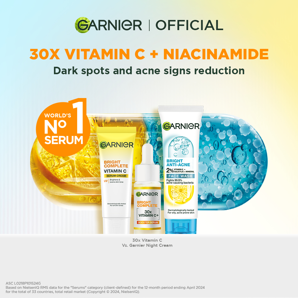 NEW Garnier Vitamin C+ Starter Kit: Salicylic Acid Cleanser ...
