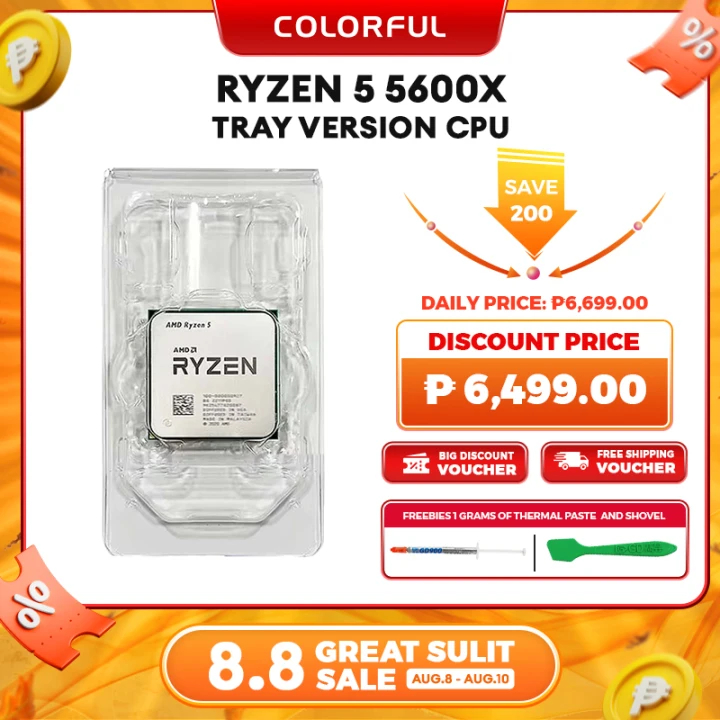 AMD Ryzen™ 5 5600X/5700X Boxed Processor w/ Wraith Stealth Cooler ...