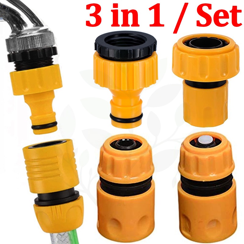 1/2 "3/4" Quick Coupling Hose Connector Hose Plastic Connection Adapter ...