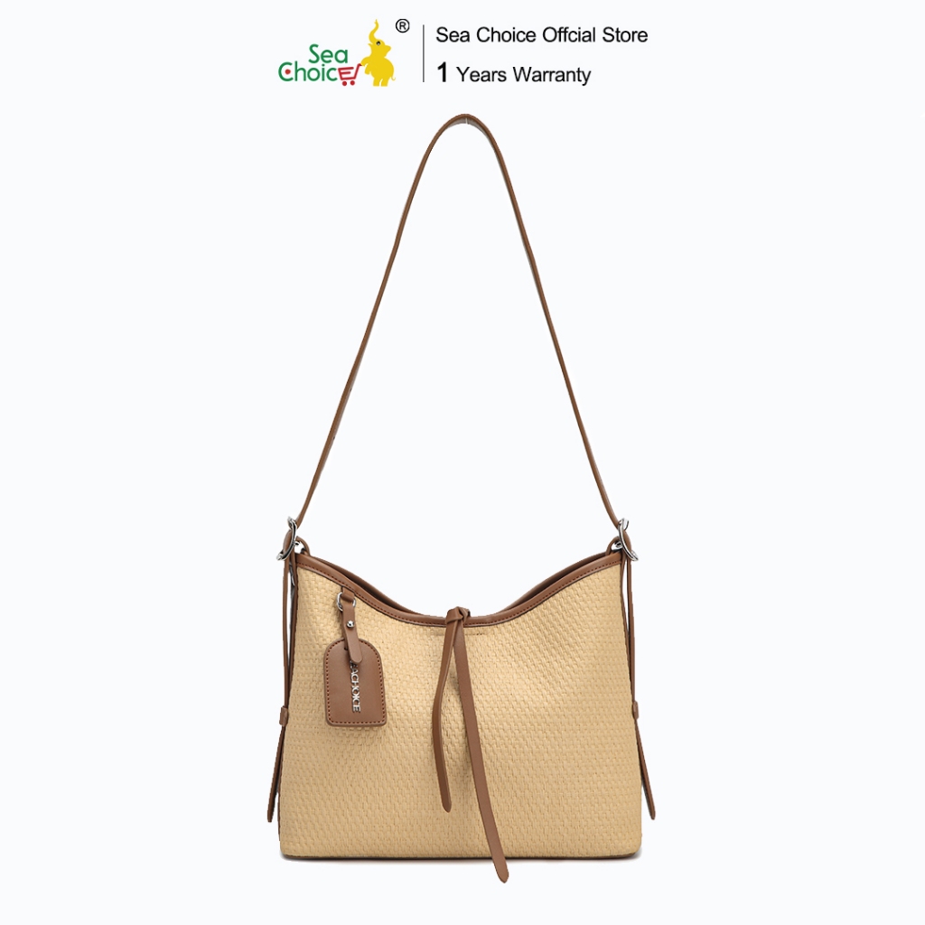 SEA CHOICE Large Tote Bag Woven Pattern Shoulder Bag for Women, Casual ...