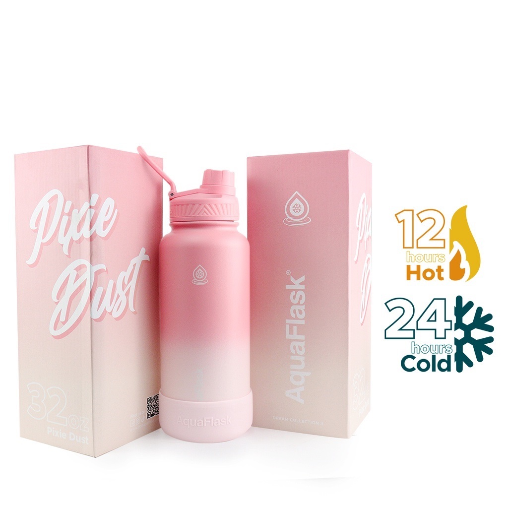 Aqua Flask Pixie Dust Wide mouth w/ spout lid Vacuum Insulated ...