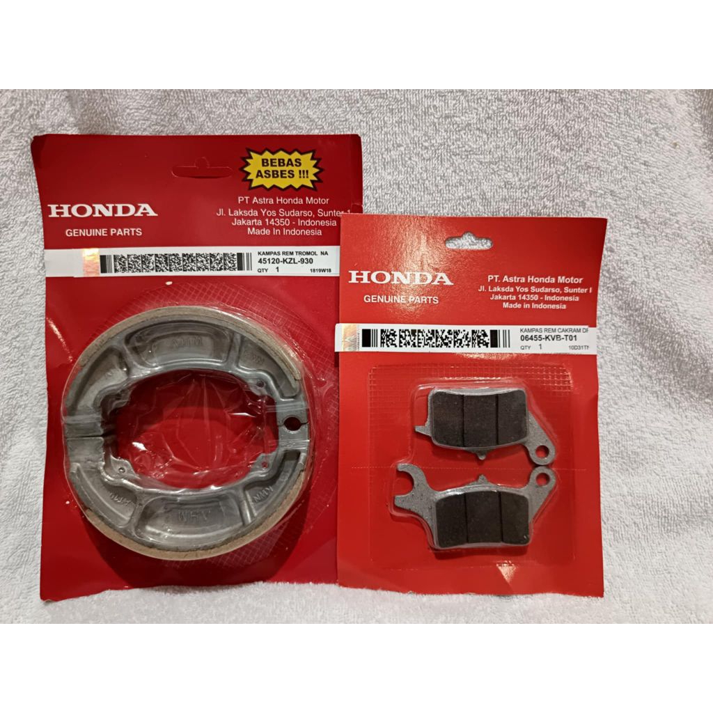 HONDA BEAT V1 V2 V3/CLICK V1 125i 150i BRAKE PAD SET | Shopee Philippines