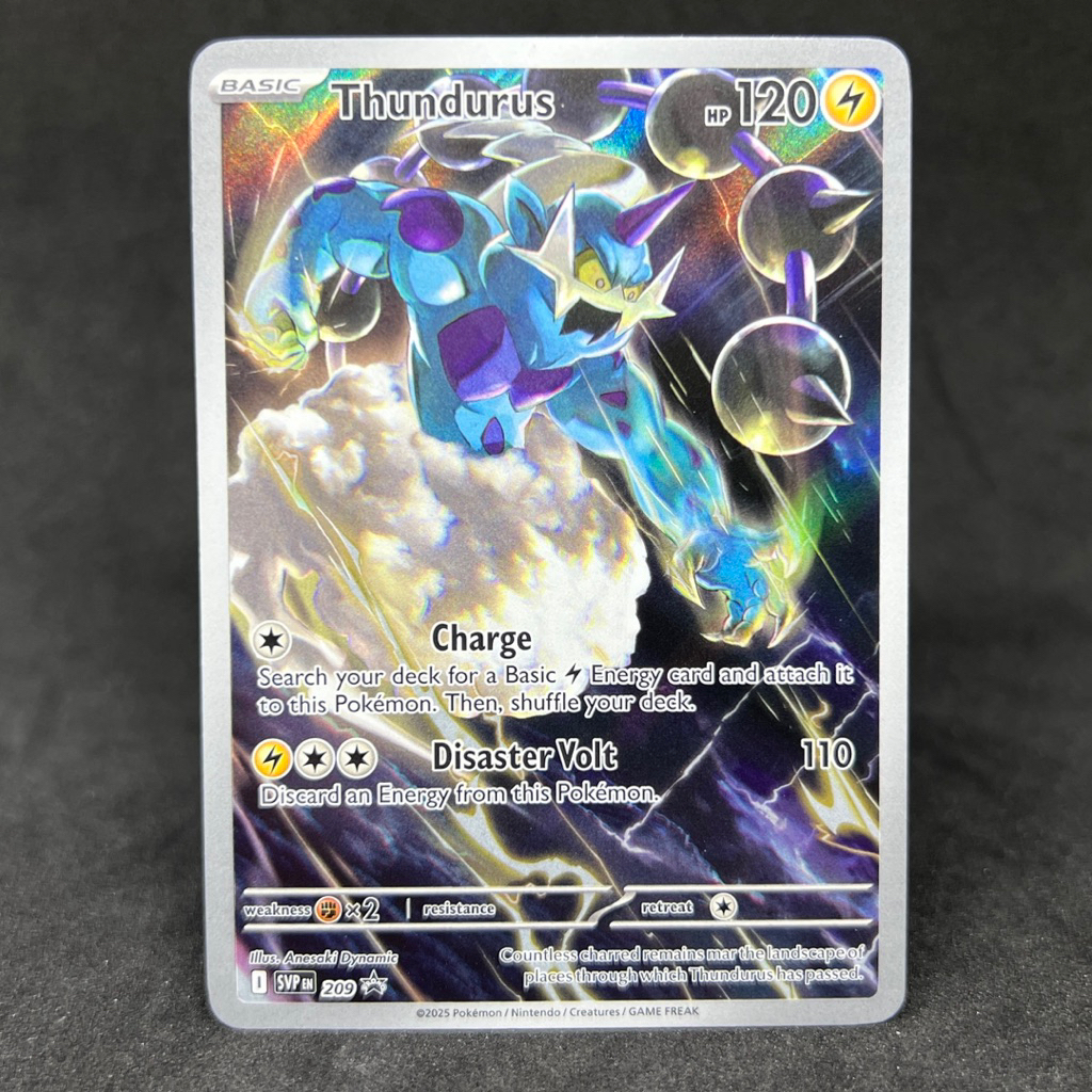 Pokemon TCG Thundurus Illustration Rare Promo SVP209 2025 Scarlet ...