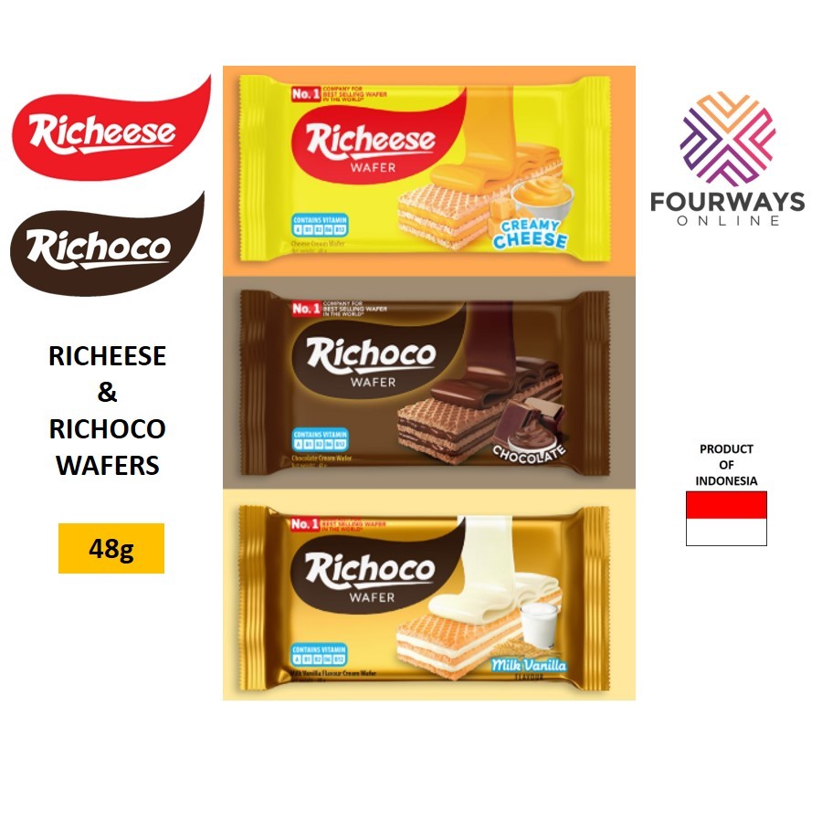 Richeese / Richoco Wafers 48g | Shopee Philippines