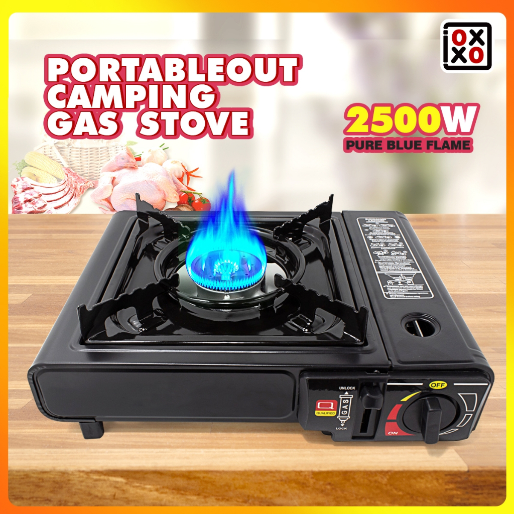 Portable Butane Gas Stove Mini Camping Stove Burner Box Outdoor Picnic ...