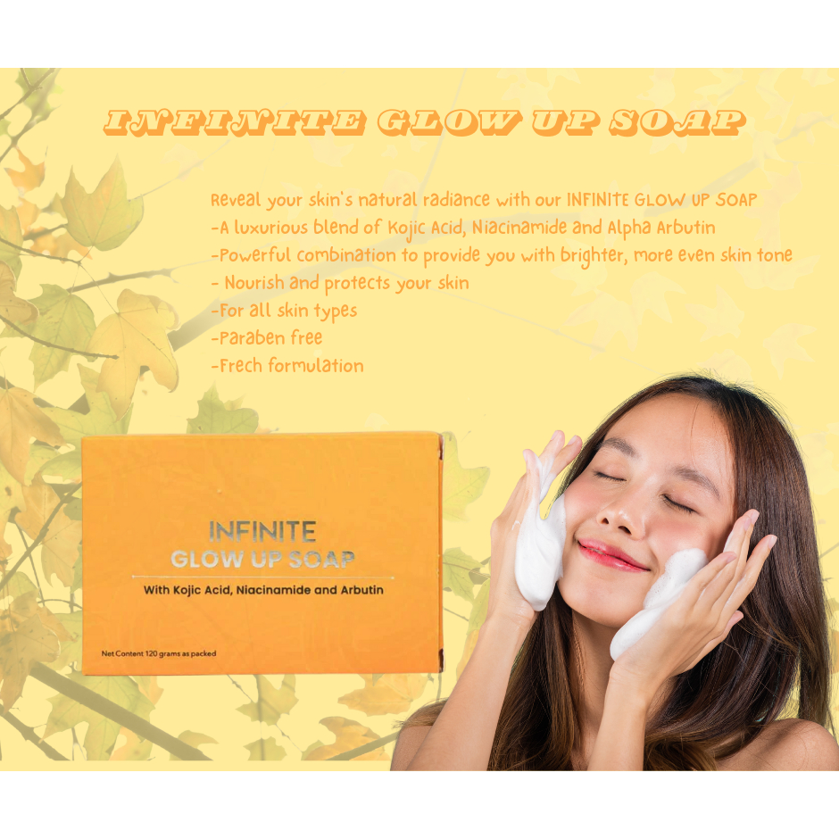 AUTHENTIC INFINITE GLOW UP soap with Kojic Acid, Niacinamide and ...