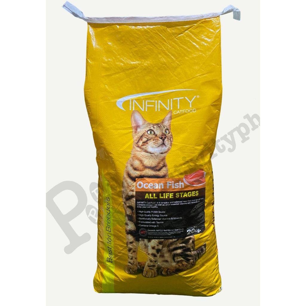 Infinity Dry Cat Food All Life Stages Ocean Fish/Salmon Sack 20kgs ...