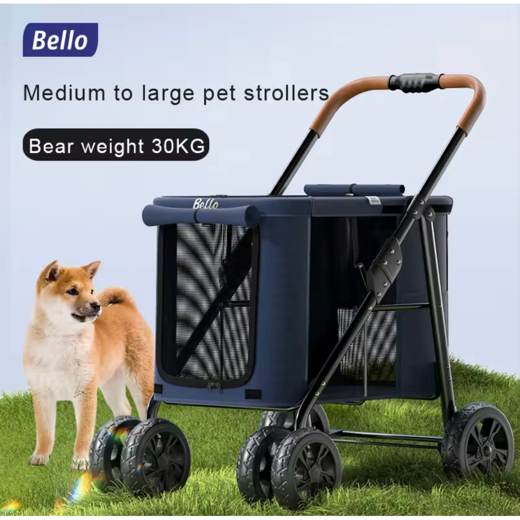ORIGINAL BELLO Pet Stroller ( for large dogs) Up to 30kg(Premium ...