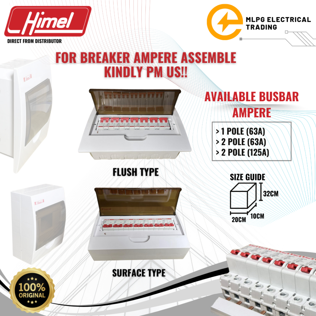 Himel Distribution Boxes (Flush & Surface Installation) | WITH BUSBAR ...