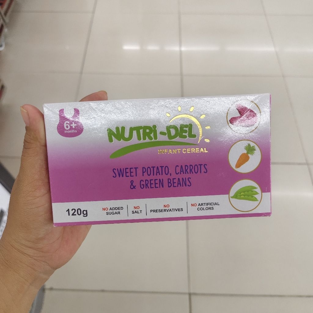 Nutri Del Infant Cereal carrots, squash 120g | Shopee Philippines