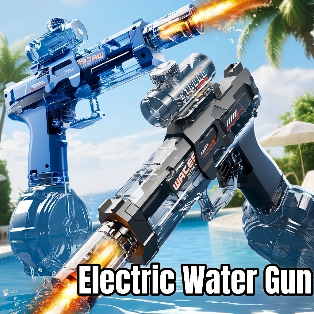 SHARK MK High-pressure electric water gun for kid with Flash silencer ...