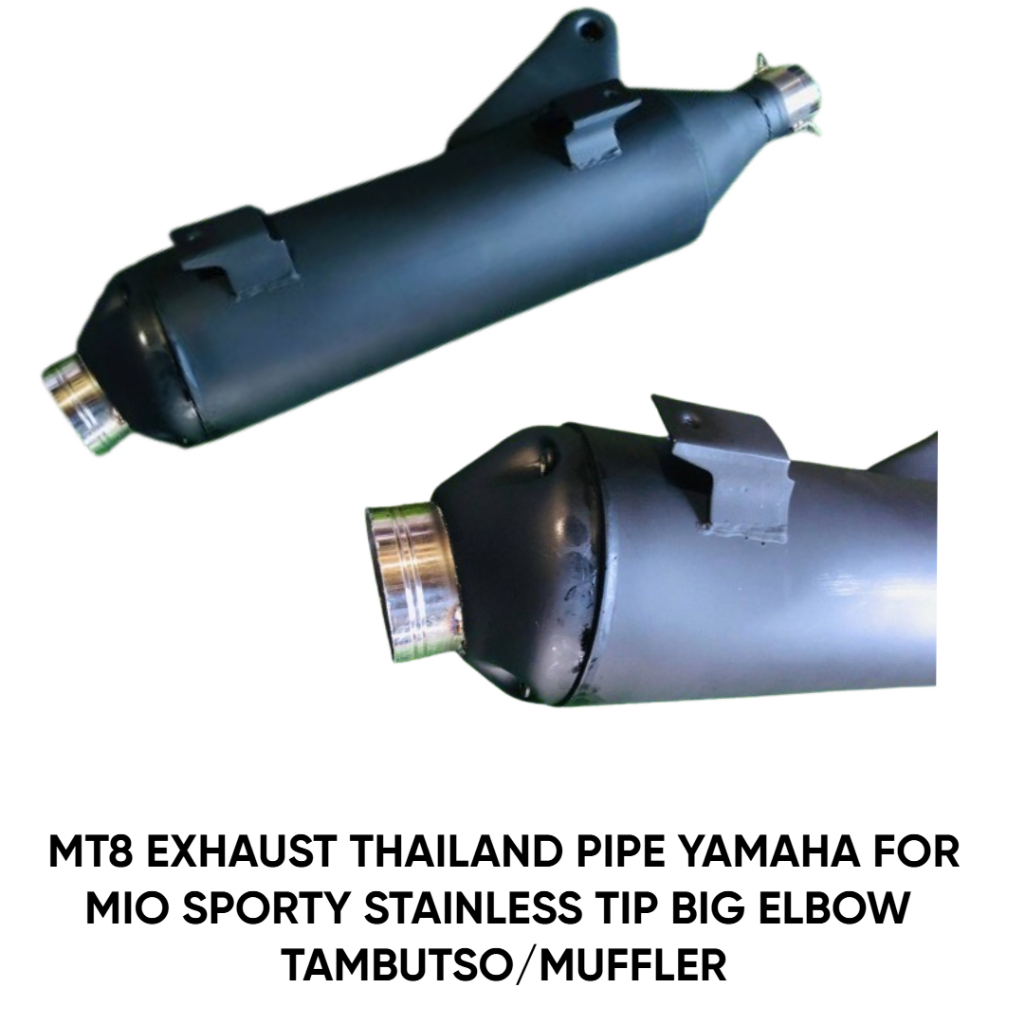 MT8 EXHAUST THAILAND PIPE YAMAHA FOR MIO SPORTY STAINLESS TIP BIG ELBOW ...