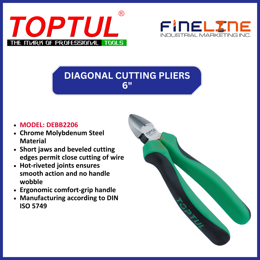 TOPTUL Diagonal Cutting Pliers 6"- Made in Taiwan | Shopee Philippines
