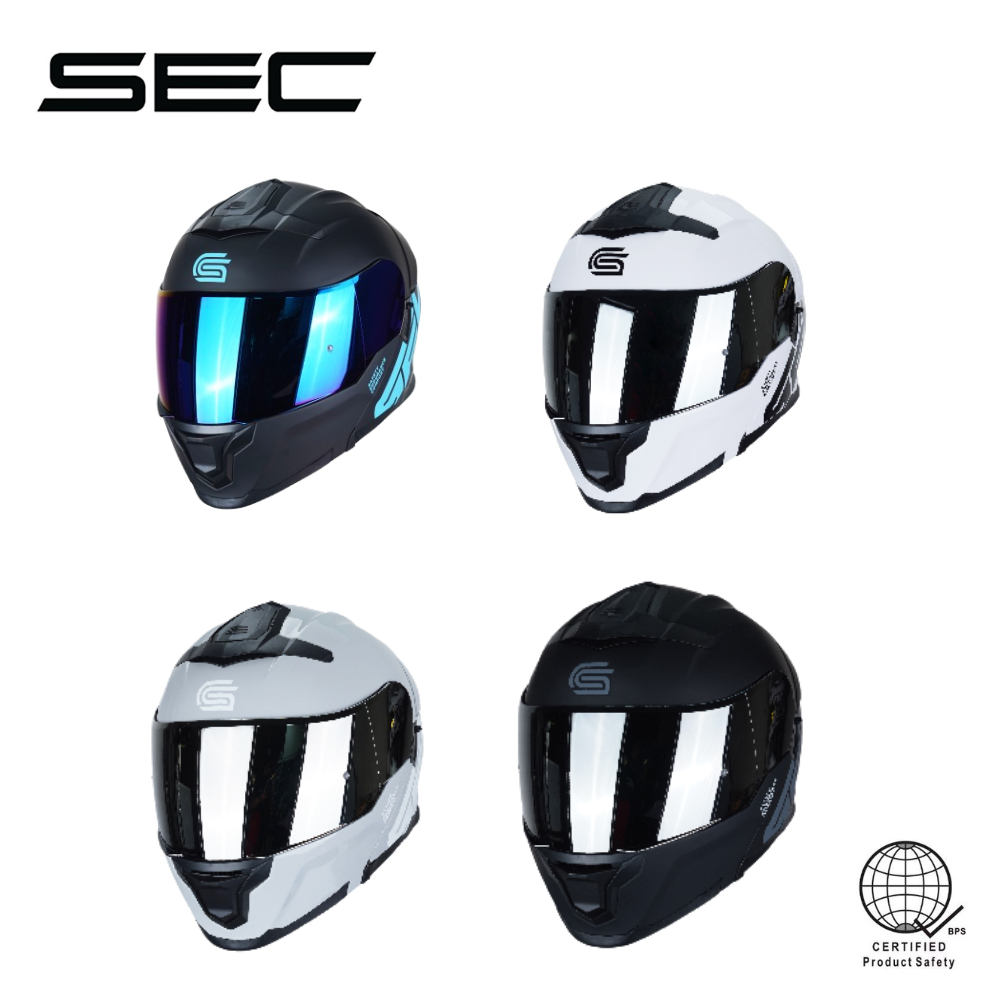 SEC Modular Helmet For Motorcycle Pilot - 2025 Gloss/Matte (M-XL ...