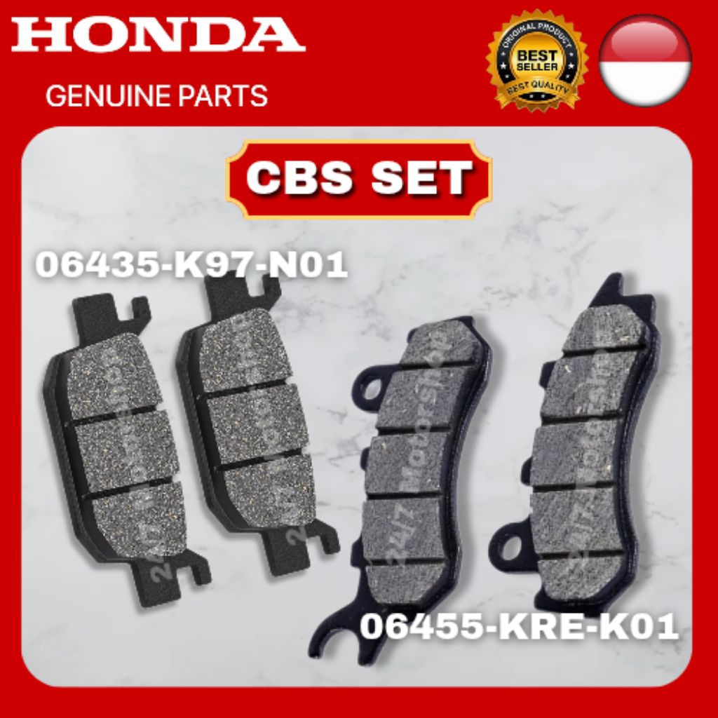 HONDA CBS Set for PCX 150/160 and ADV 150/160 Brake Pad Set Honda ...