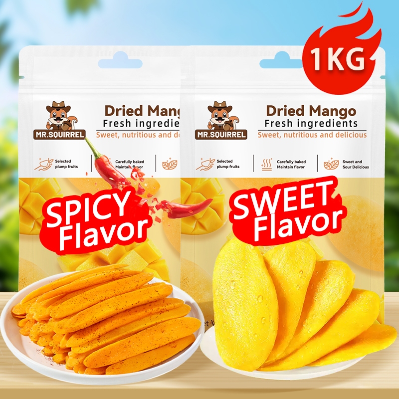 Mr.Squirrel 1KG Premium Dried Mango Buy 1 Take 1 Spicy Dried Mango With ...