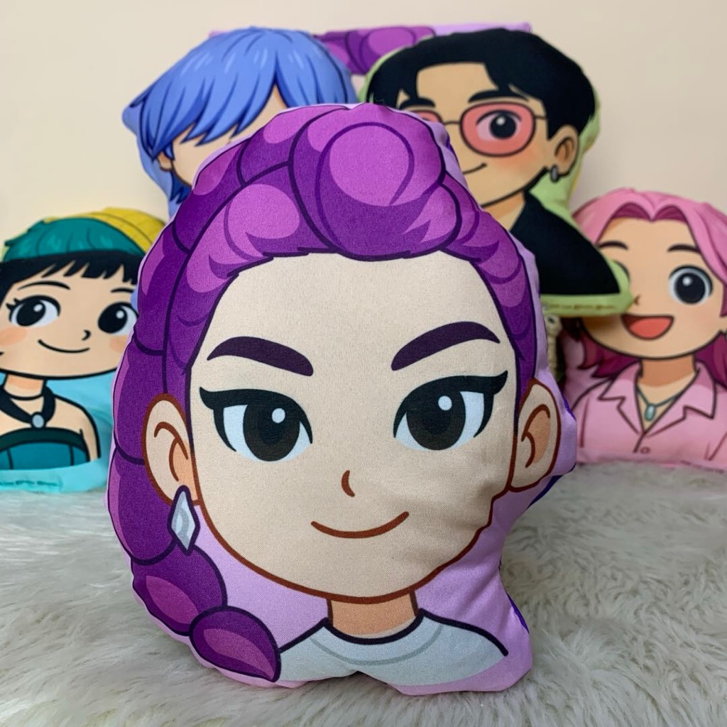 KPOP Demon Hunter Hug Pillows – Fierce Looks, Soft Feels! | Shopee ...