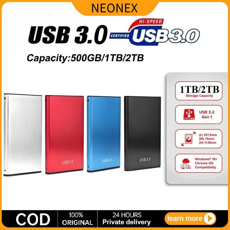 Nennex [COD] USB3.0 Portable External Hard Disk Drive SSD Enclosure 2.5 ...
