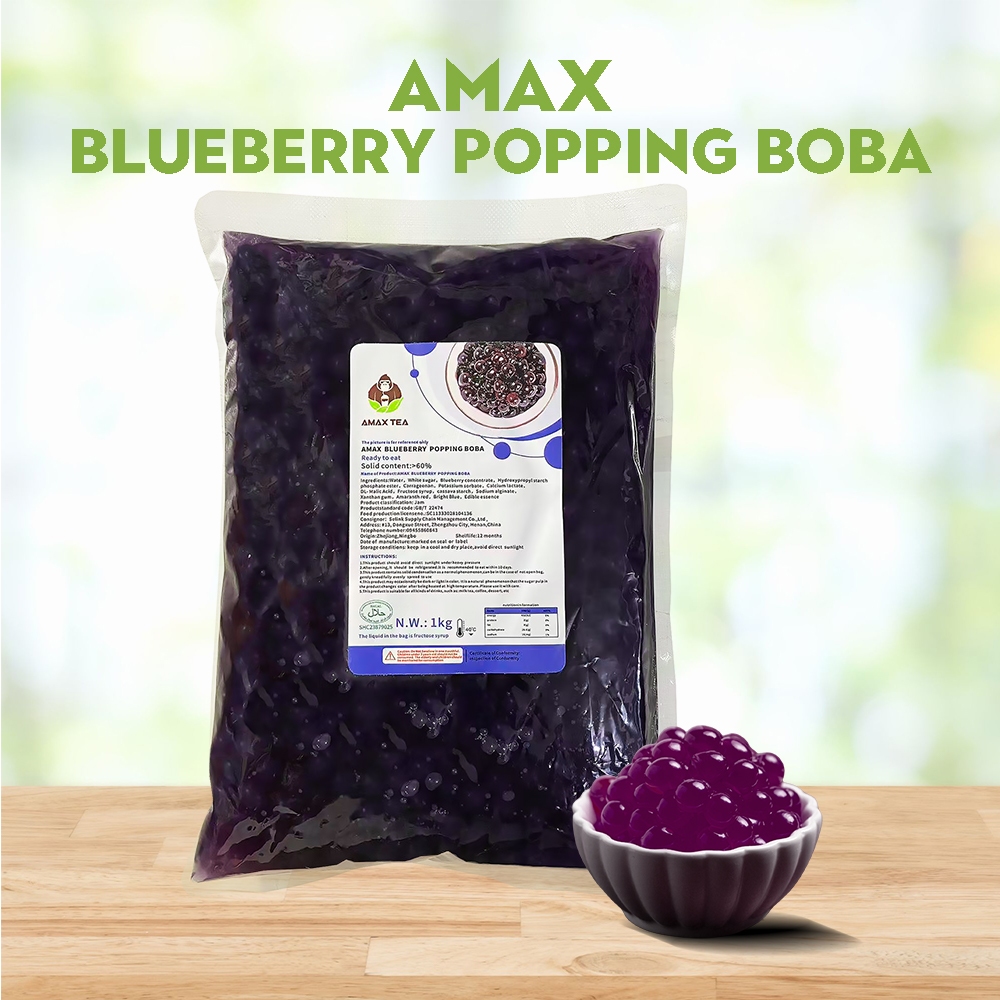 Mango/Blueberry Popping Boba 1kg for Milk Tea / Fruit Tea Sinkers ...