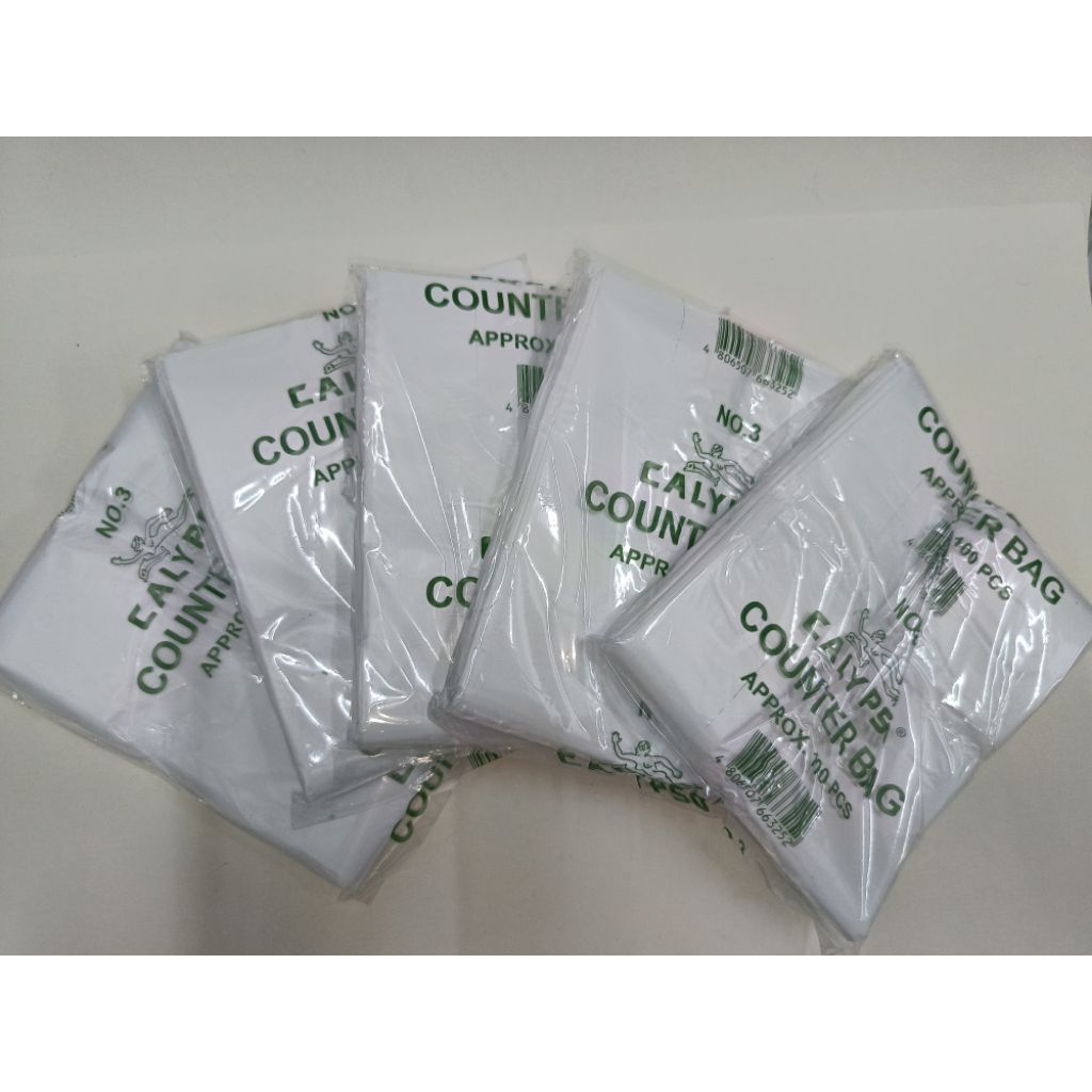5x100's Counter Bag 3 7x10 inches Calypso approx 100 pieces | Shopee ...