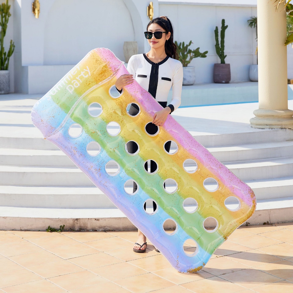 PVC Lnflatable Floating Bed drifter swimming pool beach accessories ...
