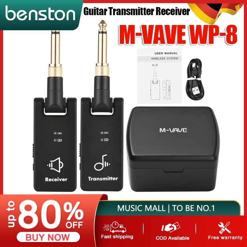 M-VAVE WP-8 Electric Guitar Wireless Receiver Transmitter 2.4g ...