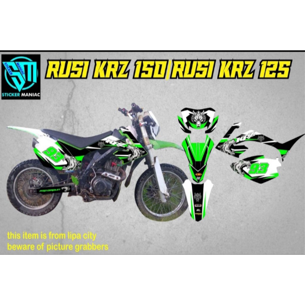 Rusi KRZ 200, Rusi KRZ 150 full body decals, laminated | Shopee Philippines