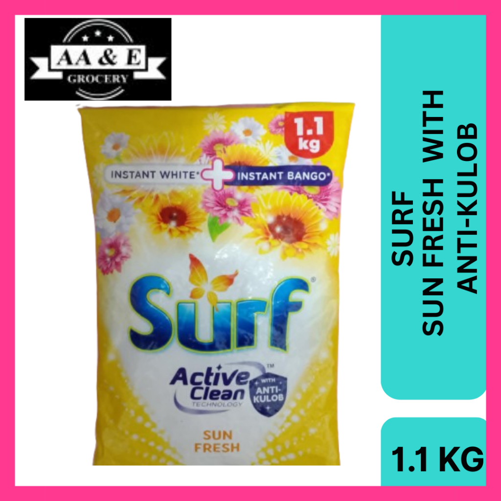 SURF SUN FRESH WASHING POWDER 1.1 KG WITH ANTI-KULOB | Shopee Philippines