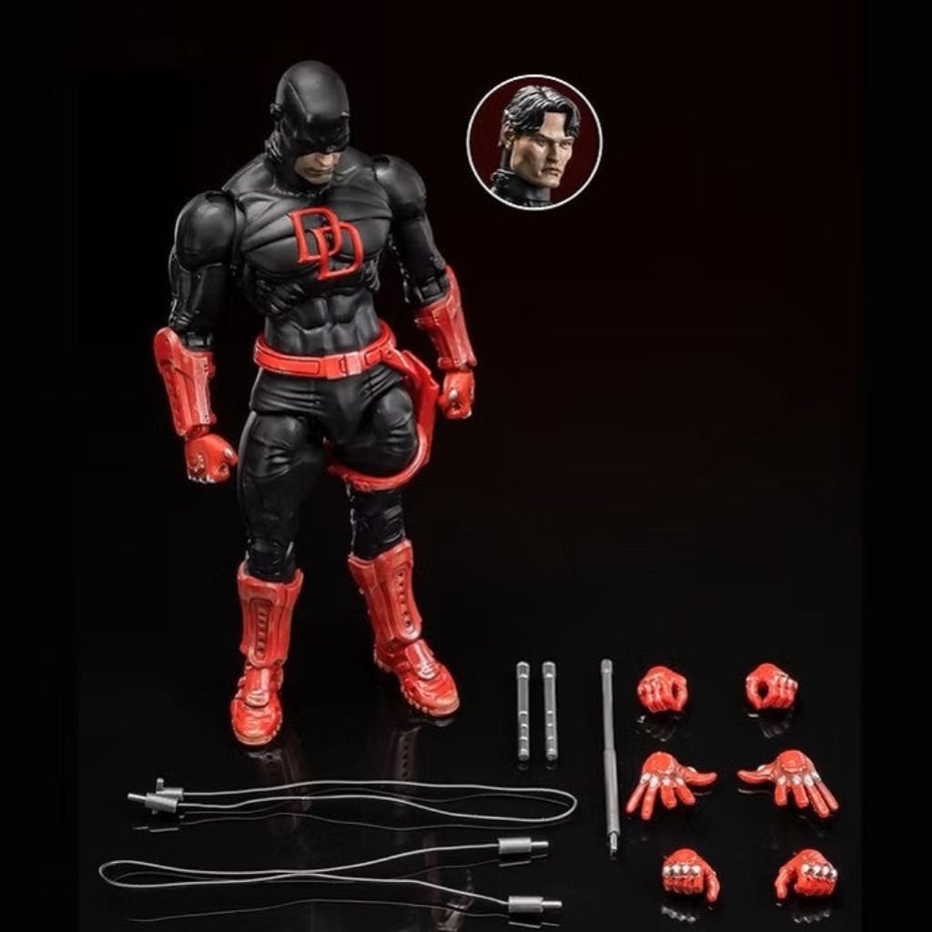 3rd Party Fleftoys 7" Daredevil Action Figure Black Ver. (Mezco; Mafex ...