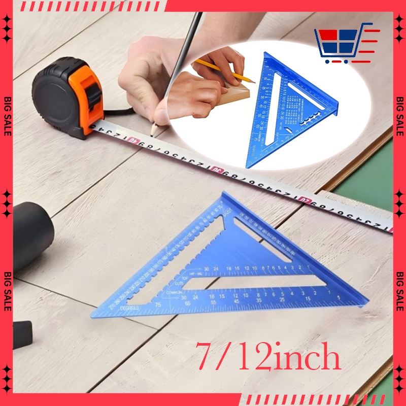 Thickened Aluminum Angle Ruler 90 Degree Right Angle Measuring Tool for ...