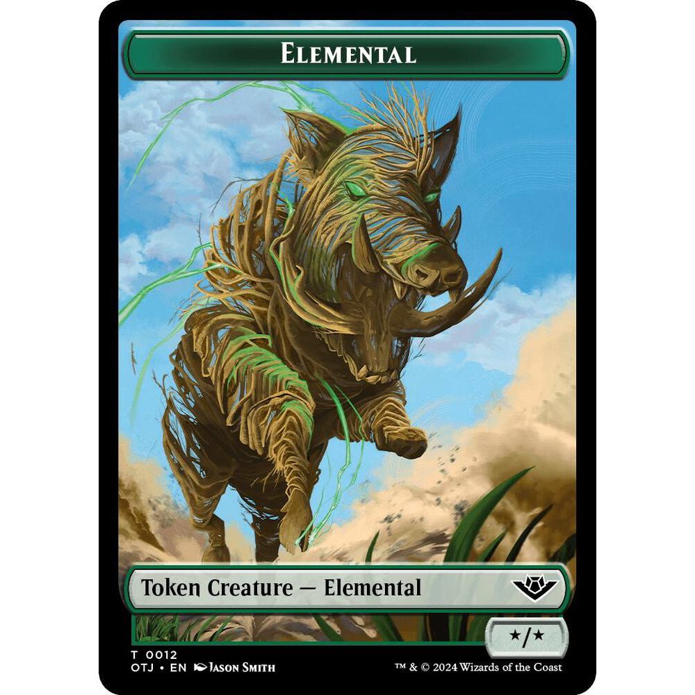 Elemental // Plot Double-Sided Token - Outlaws of Thunder Junction (OTJ ...