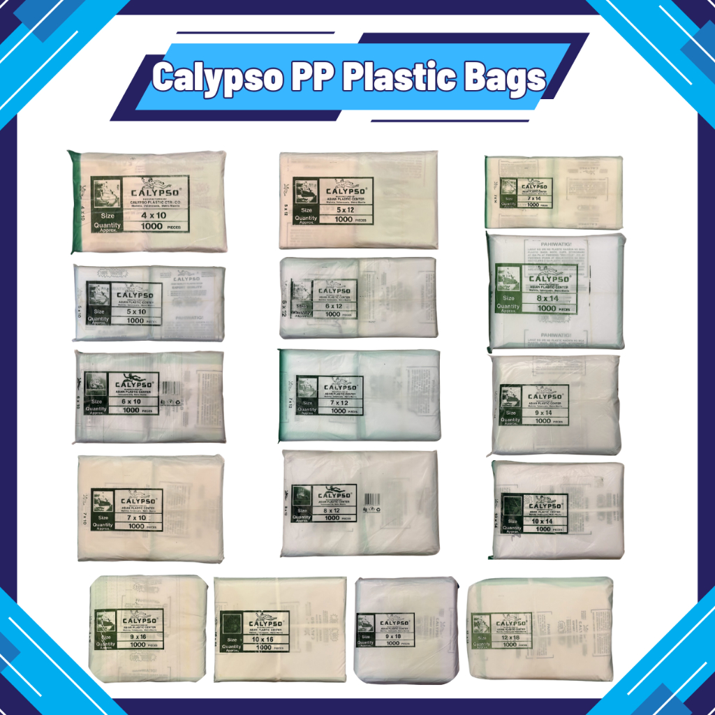 Calypso Clear PP Plastic Bags – Ideal for Repacking, Available in ...
