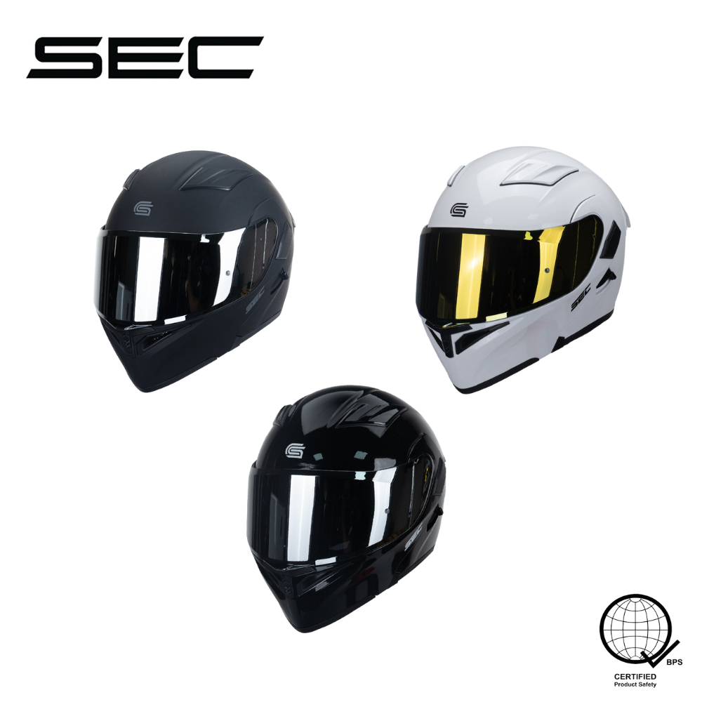 SEC Modular Helmet for Motorcycle Whirlwind - Plain (Gloss/Matte) (S-XL ...
