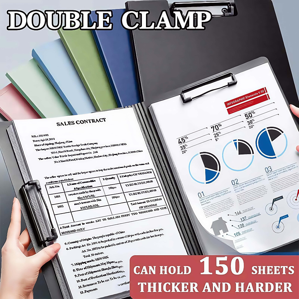 Clipboard A4 Long With Cover File Folder Organizer Legal Size Office ...