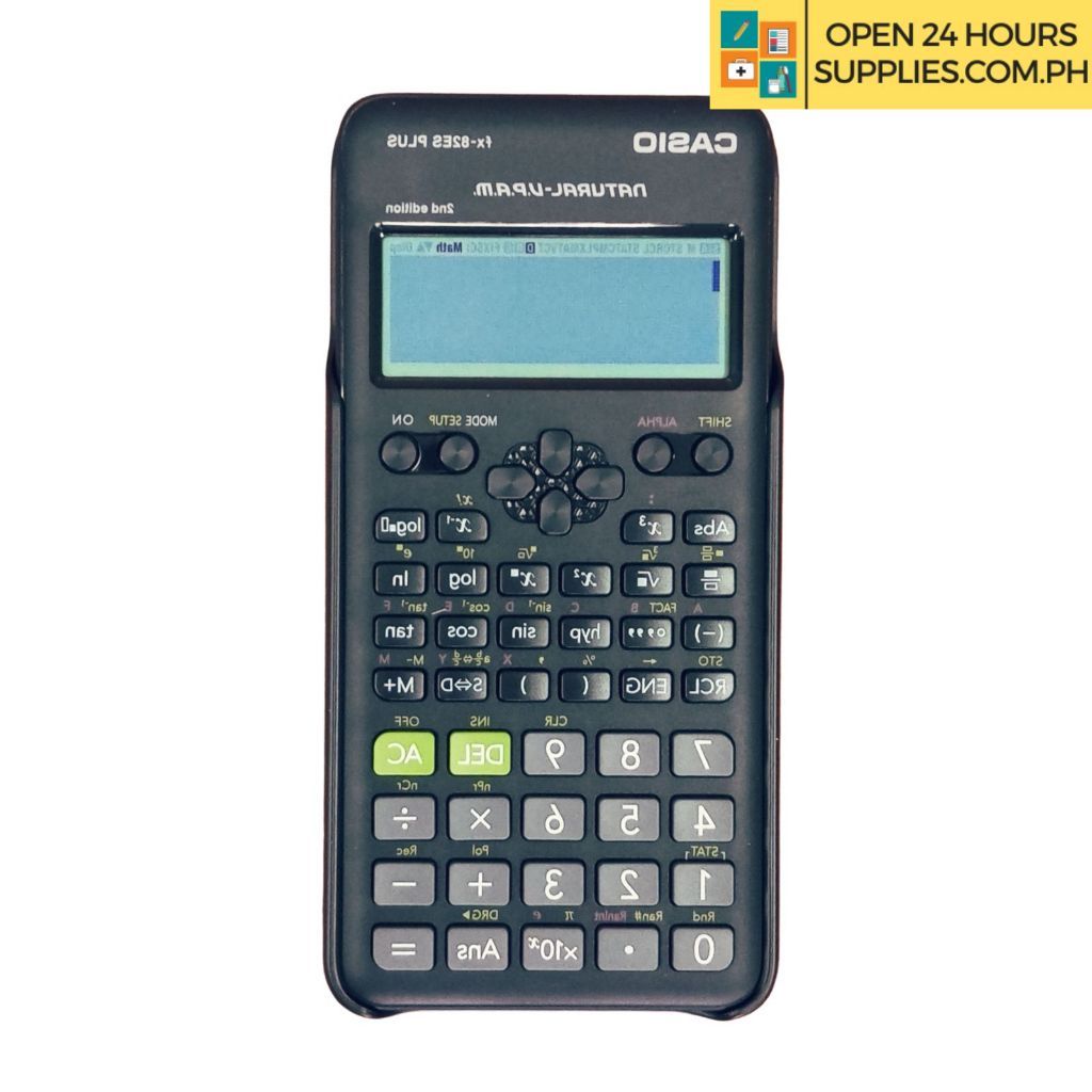Casio Scientific Calculator Fx-82Es Plus Bk Black With Case | Shopee ...