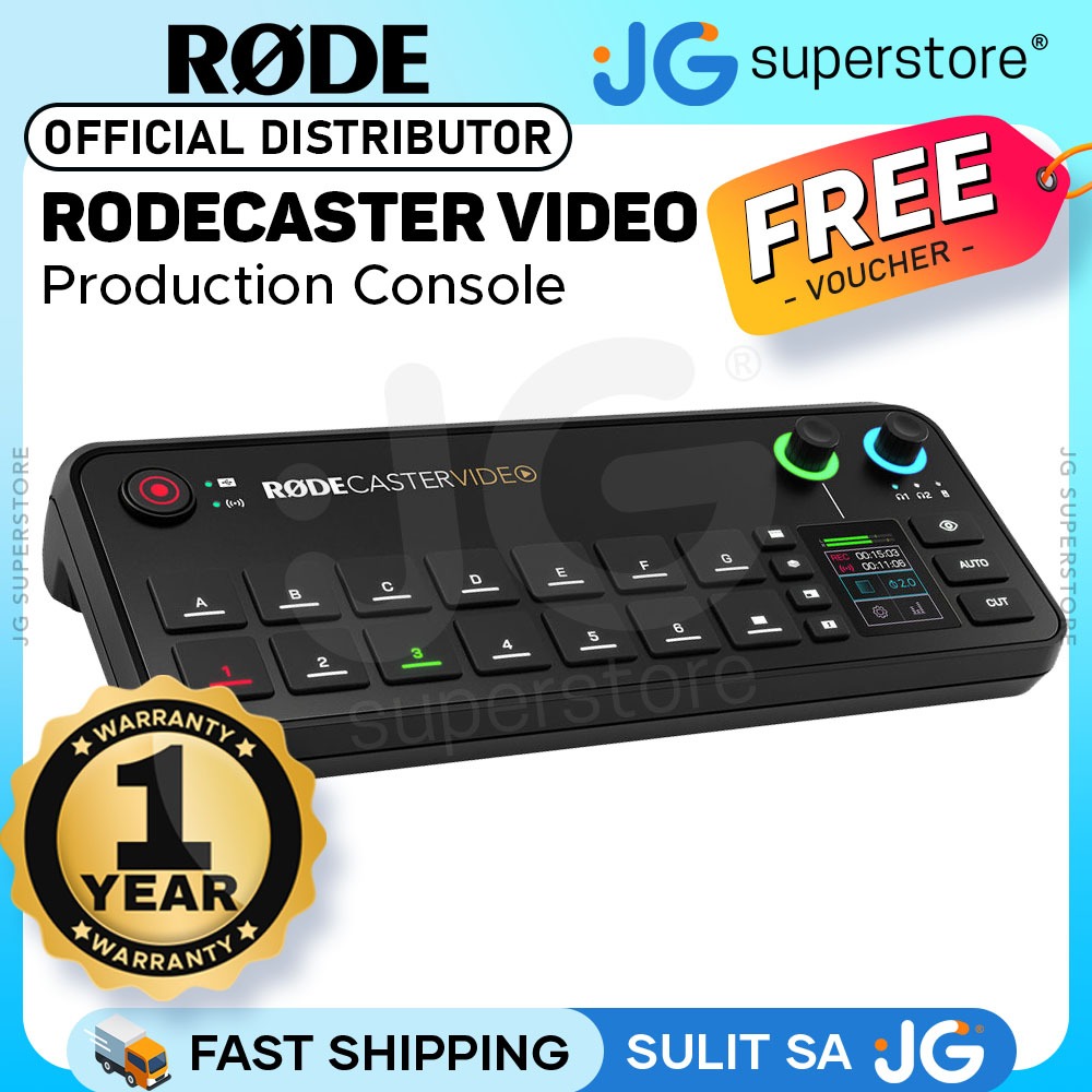 RODE RODECaster Video All-In-One Console with Audio Mixer for Live ...