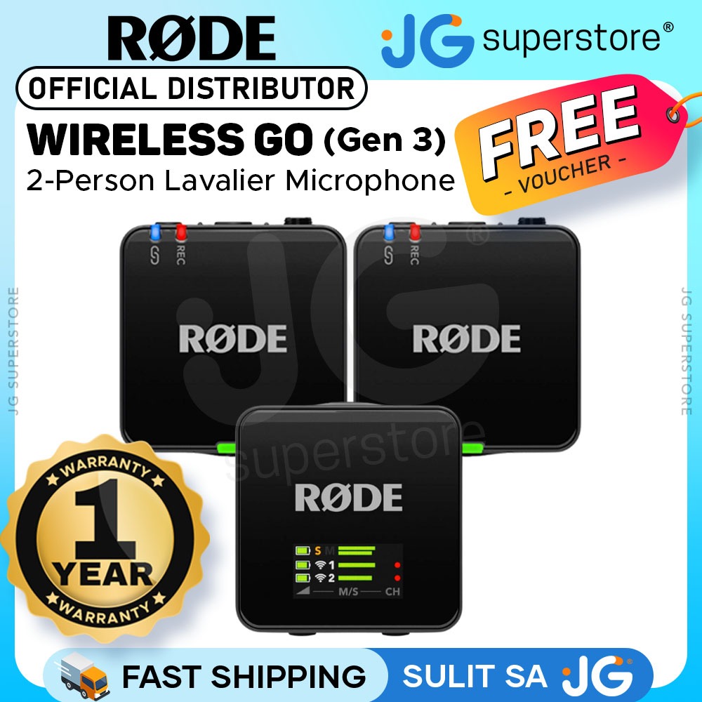 RODE Wireless GO Gen 3 Ultra-Compact Microphone with Clip-On ...